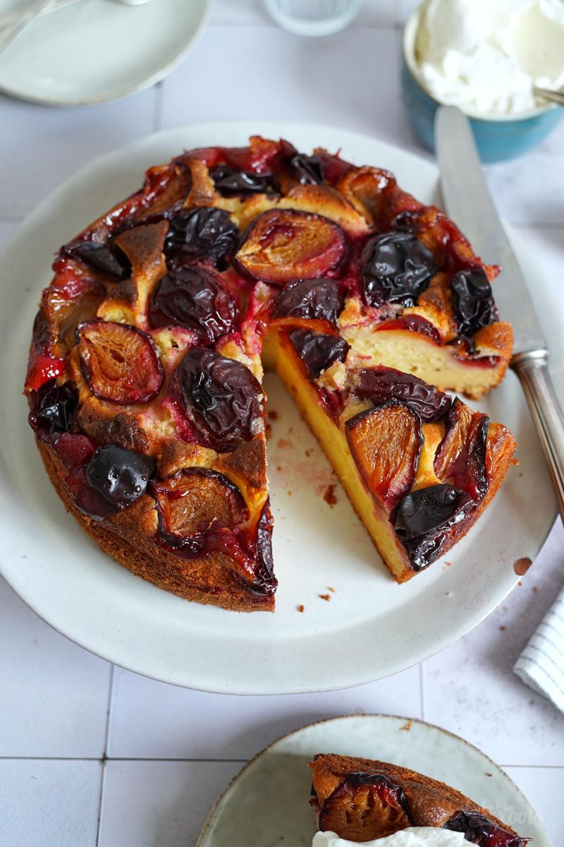 Damson Plum Ricotta Cake | Bake to the roots