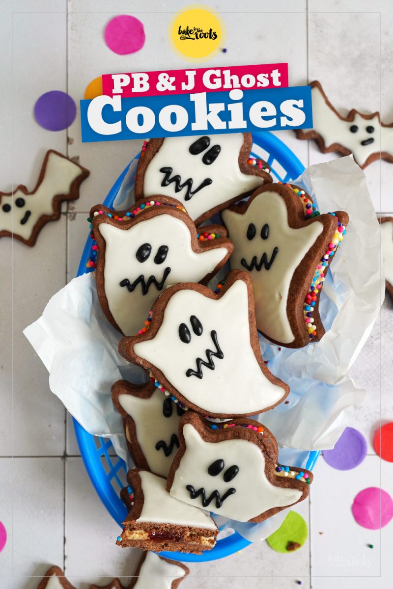 Peanut Butter & Jelly Ghost Sandwich Cookies | BTTR