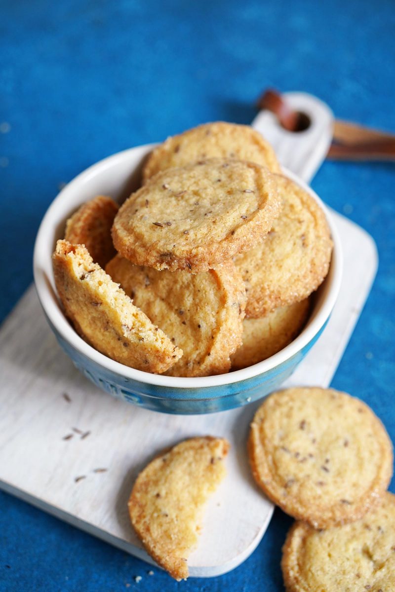 Caraway Ginger Shortbread Cookies | Bake to the roots