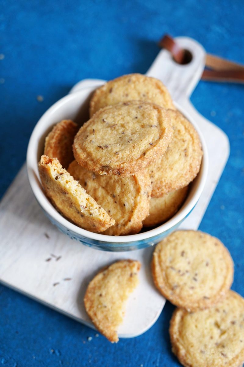 Caraway Ginger Shortbread Cookies | Bake to the roots