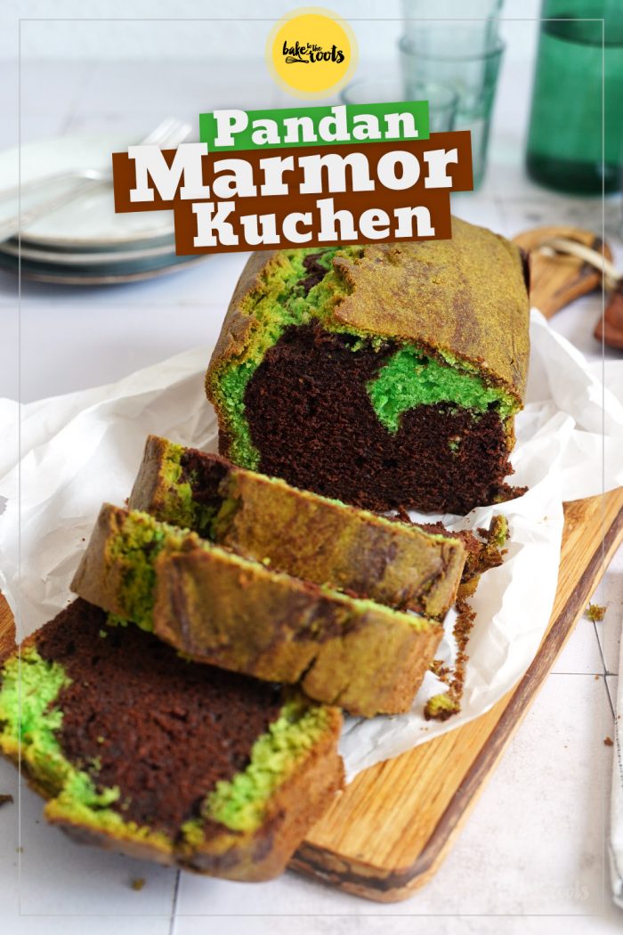 Easy Pandan Chocolate Marble Cake | Bake to the roots
