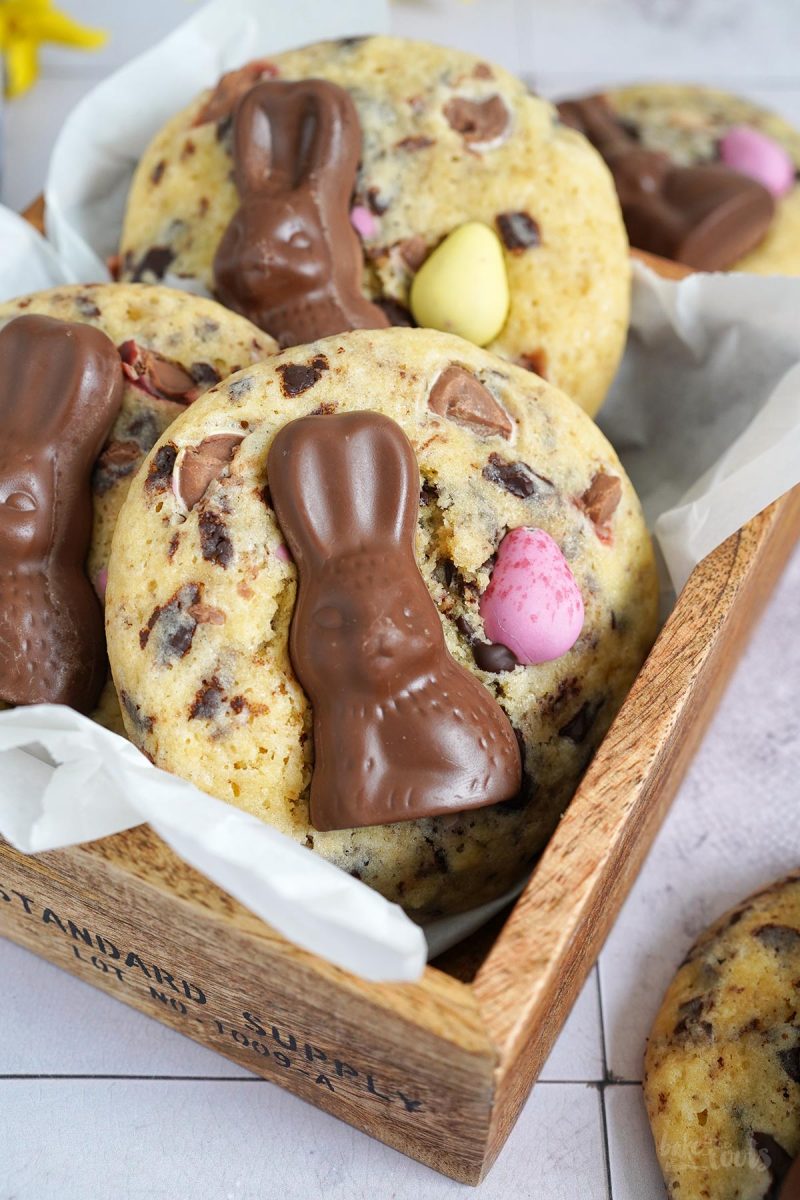 Easter Bunny Chocolate Chip Cookies | Bake to the roots