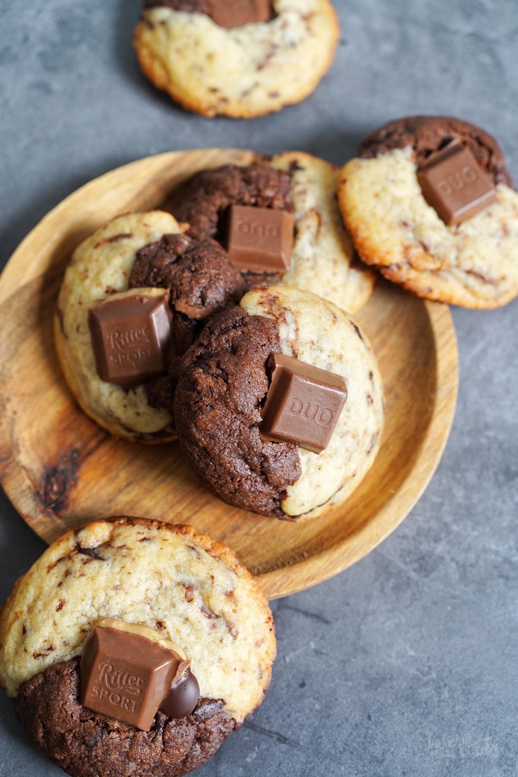 Duo Chocolate Chip Cookies | Bake to the roots