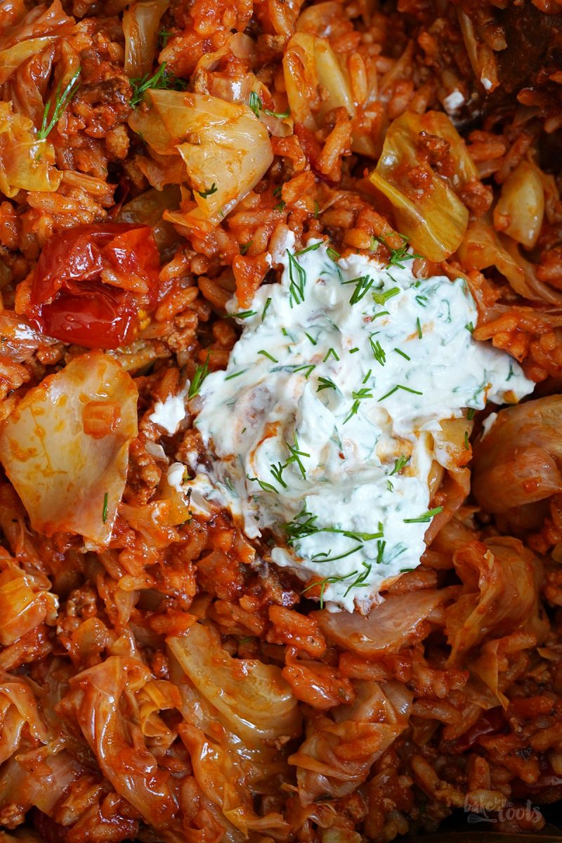 Unstuffed (Lazy) Cabbage Rolls | Bake to the roots