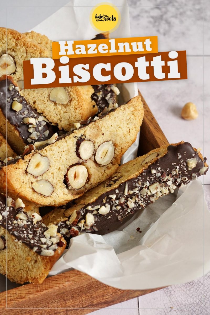 Hazelnut Biscotti with Chocolate Coating | Bake to the roots