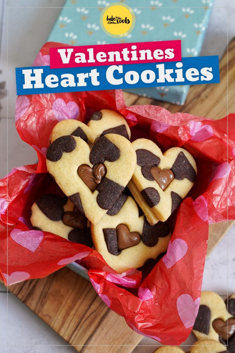 Valentines Heart Sandwich Cookies | Bake to the roots