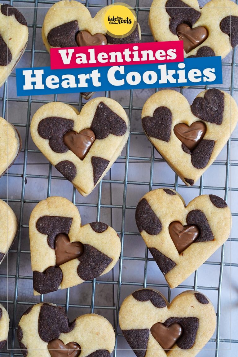 Valentines Heart Sandwich Cookies | Bake to the roots