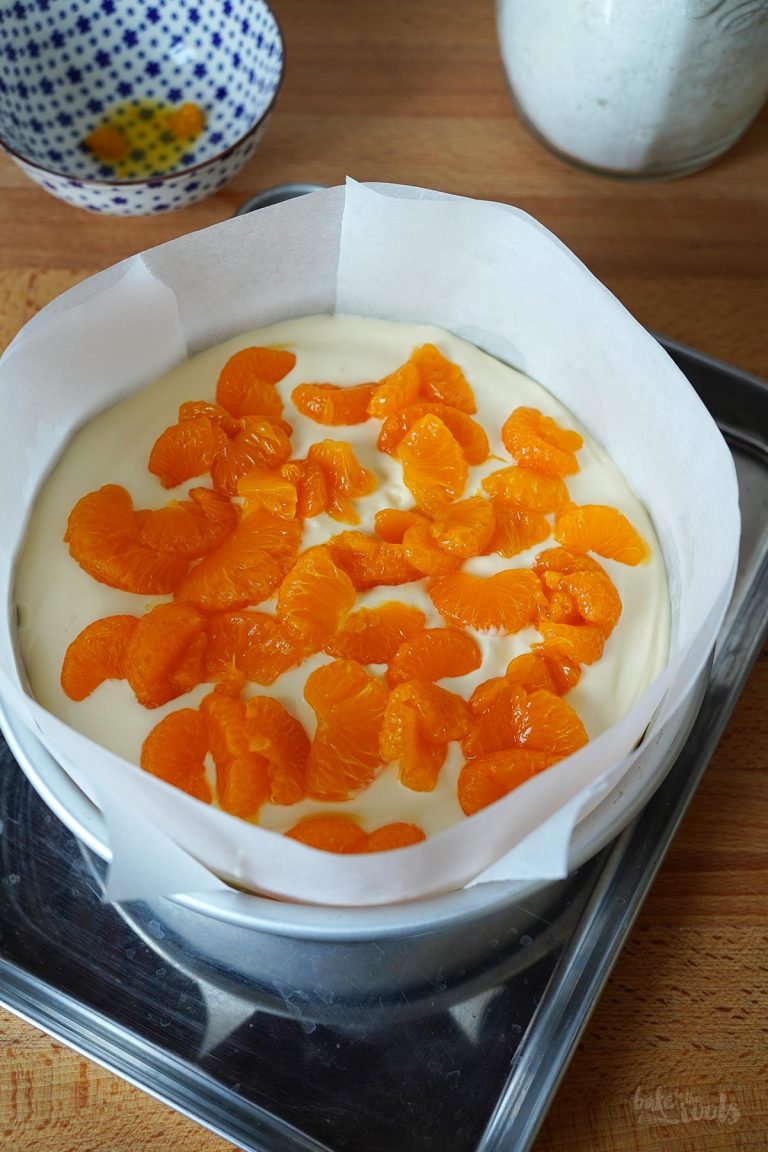 Mandarin Oranges Basque Cheesecake | Bake to the roots