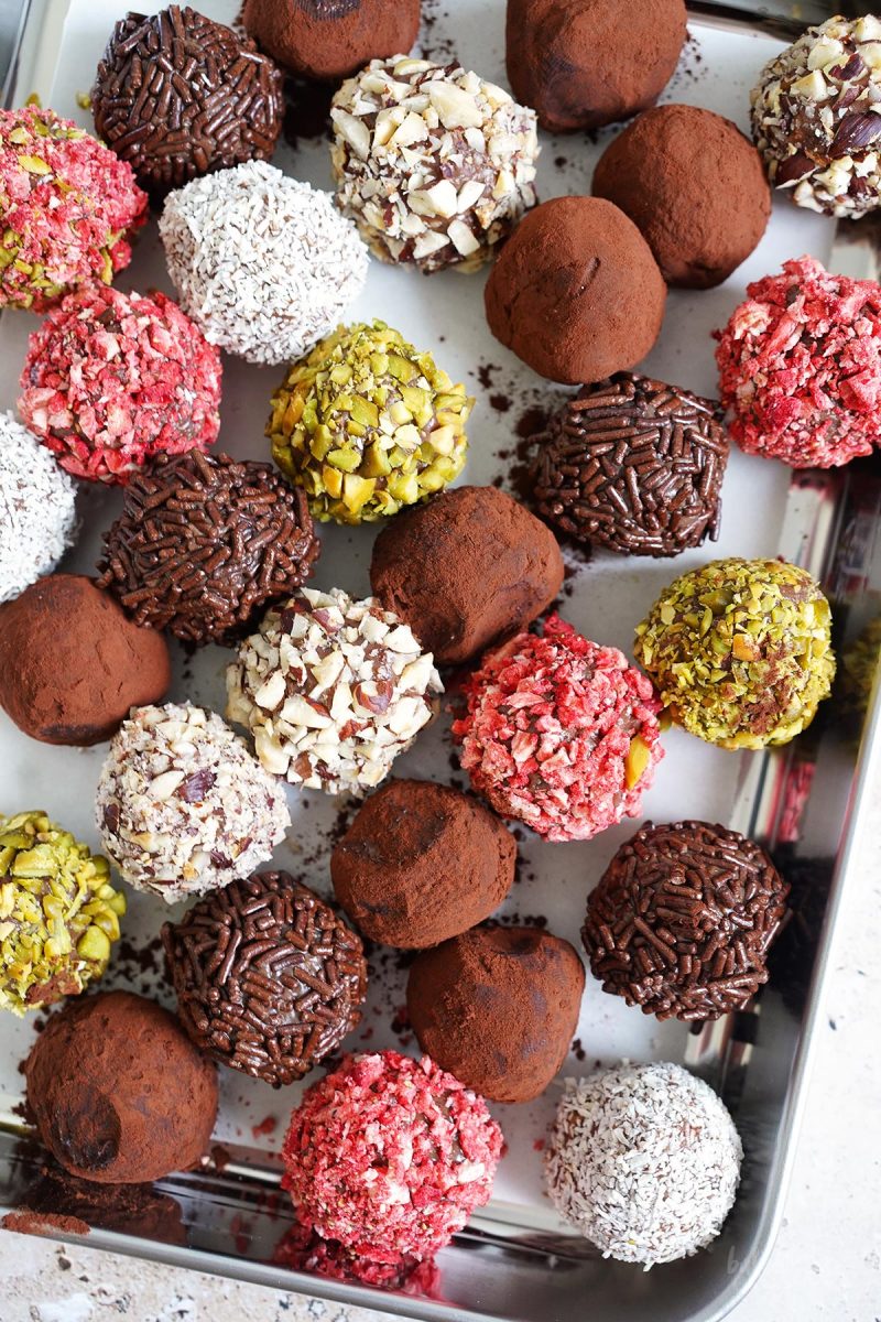 Easy Homemade Chocolate Truffles | Bake to the roots