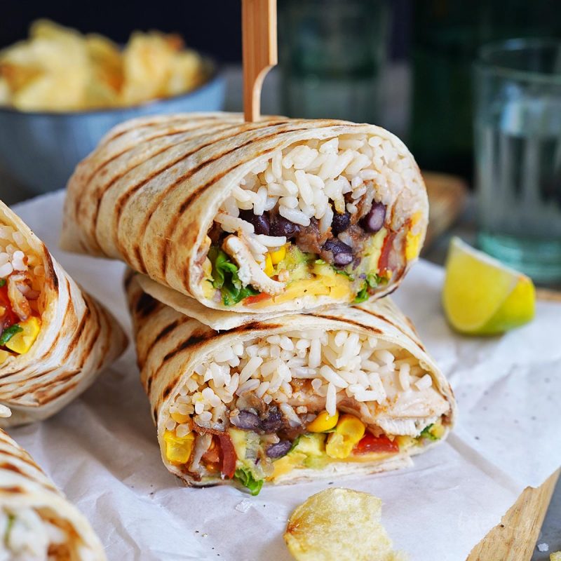 Chipotle Chicken Wraps | Bake to the roots | Bake to the roots