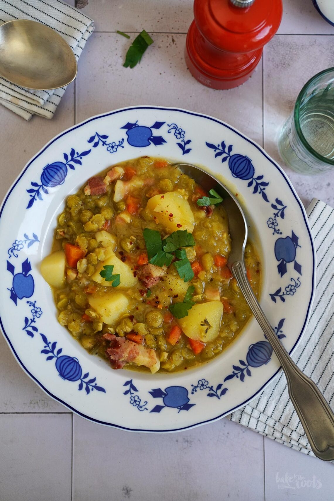 (German) Green Split Pea Stew | Bake to the roots