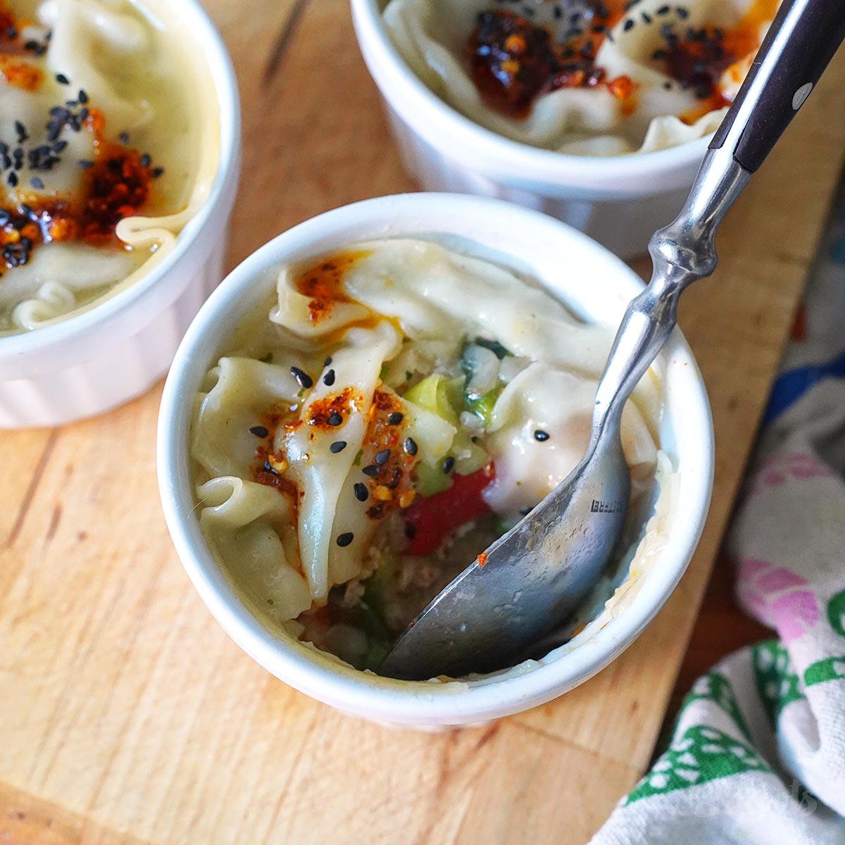 Steamed Dumpling Mini Lasagna | Bake to the roots | Bake to the roots