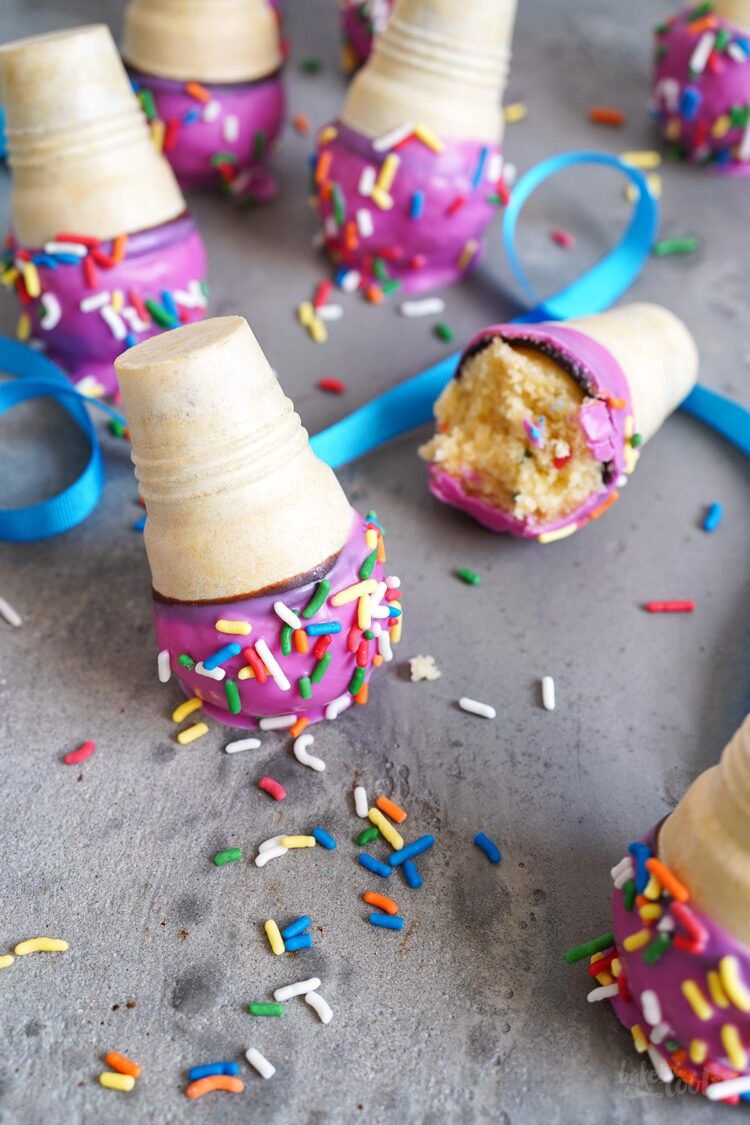 (Melting) Eiswaffel Cake Pops | Bake to the roots