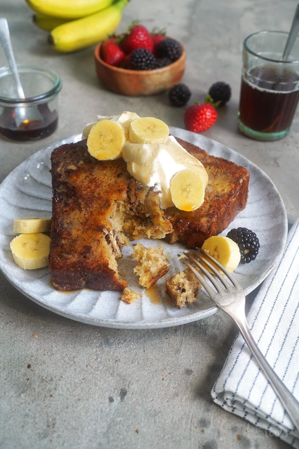 Banana Bread French Toast | Bake to the roots
